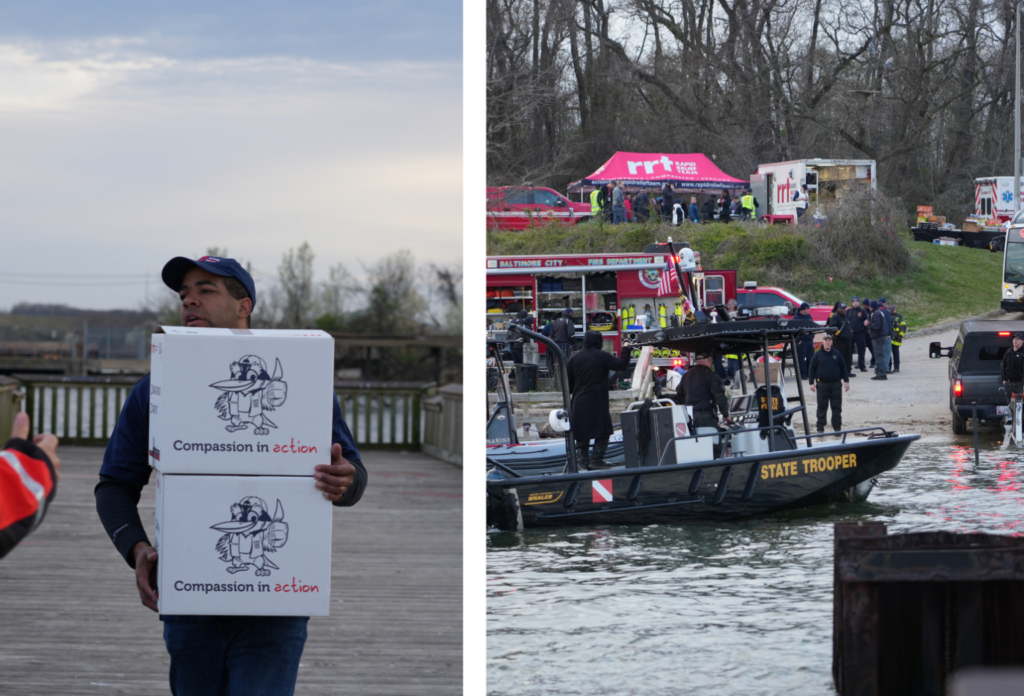 RRT support first responders at bridge collapse